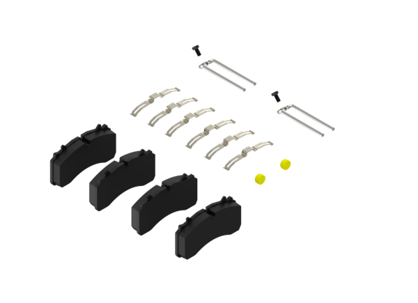 Pan 22 Brake Pad Axle Set, Replaces 12999796, Tuffline D1777-TLP400V ...