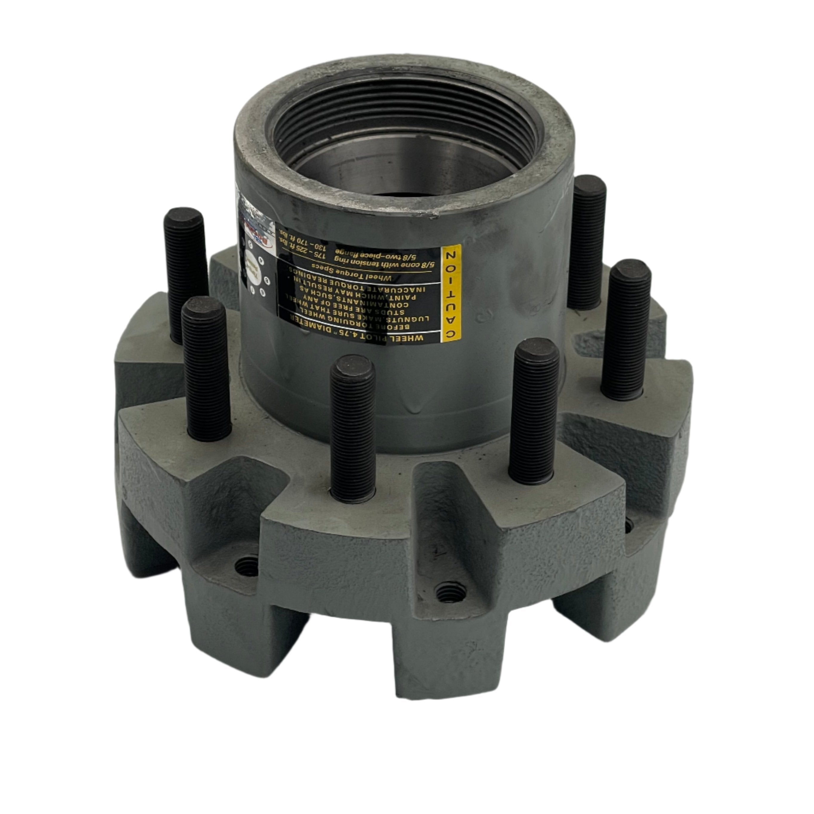 12K Rockwell American Hub, 4.75 Pilot (Gray Paint) – Brakes 4 Trailers