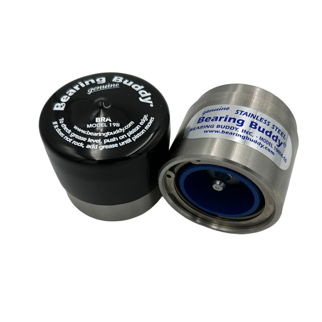 1.98" Genuine Bearing Buddy 2-Pack, Stainless Steel w/Indicator, Outer ...